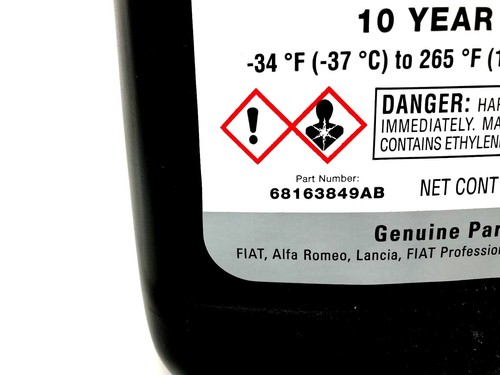 2013-2018 Jeep Dodge Chrysler Ram Fiat Engine Coolant Antifreeze ...