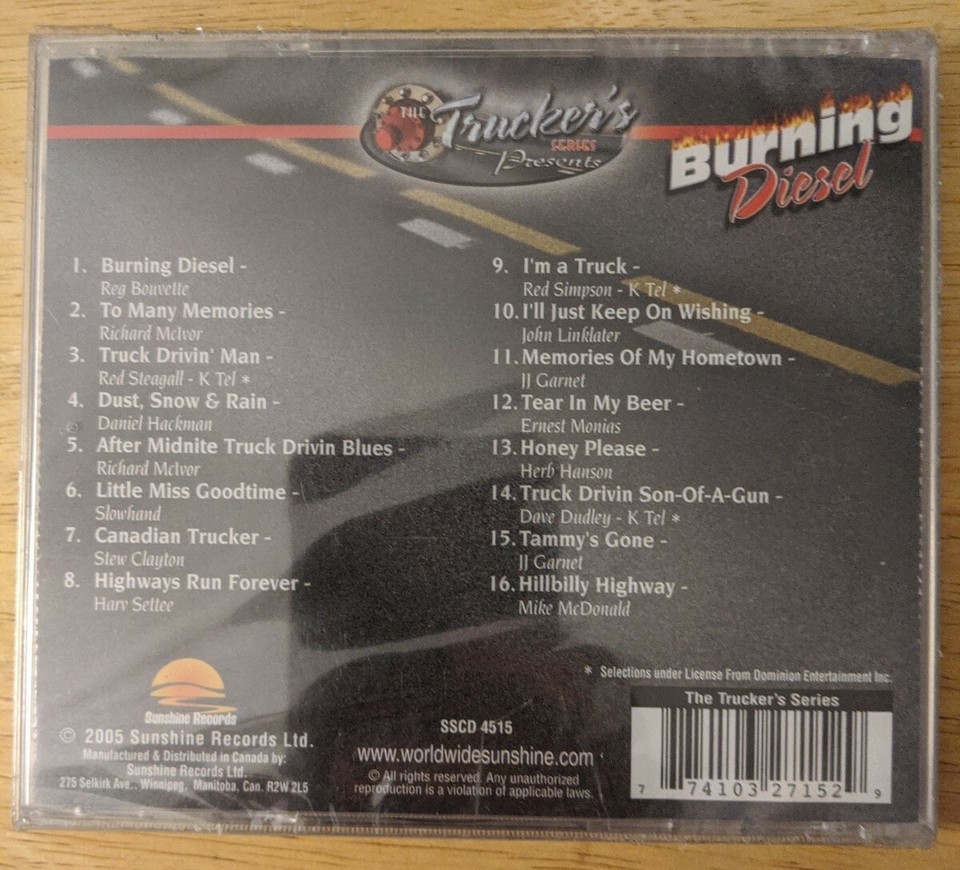 BURNING DIESEL (TRUCKERS SONGS) - VARIOUS ARTISTS - CD - NEW | eBay