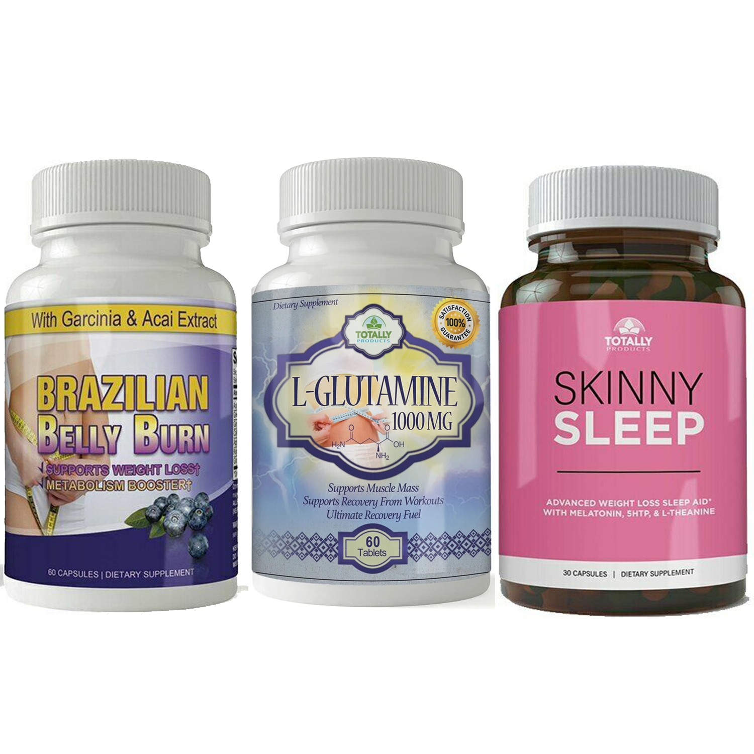 Skinny Sleep Weight Loss Belly Fat Burner L-Glutamine Muscle Mass Supplements | eBay