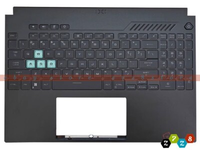 ASUS TUF Gaming F16 FX607 FA607 FX607J US Keyboard Backlit Palmrest ...