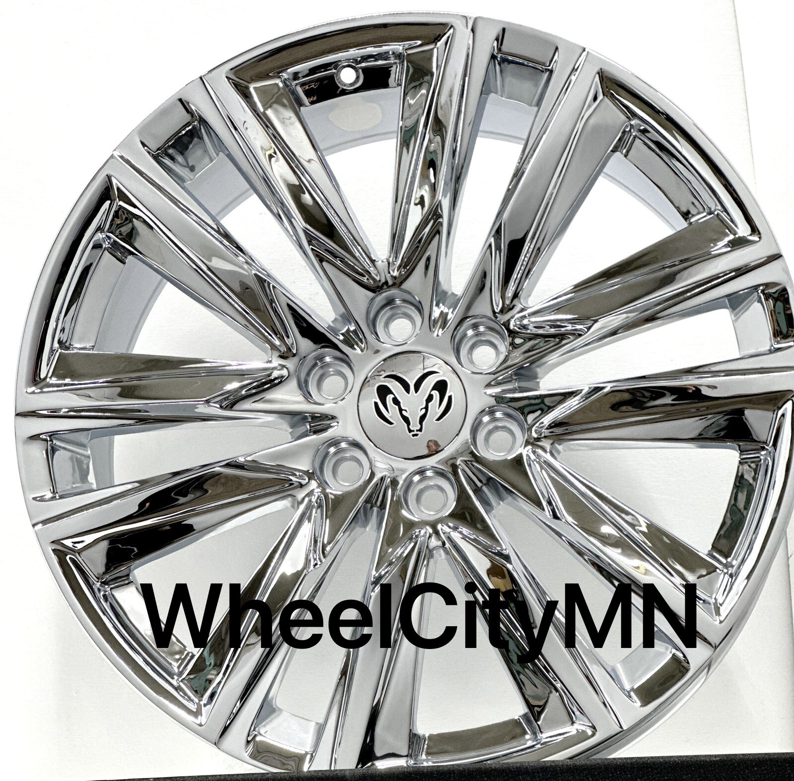 22" chrome OE 4869 replica wheels fits 2019 2023 RAM 1500 Limited 6x5.5 ...