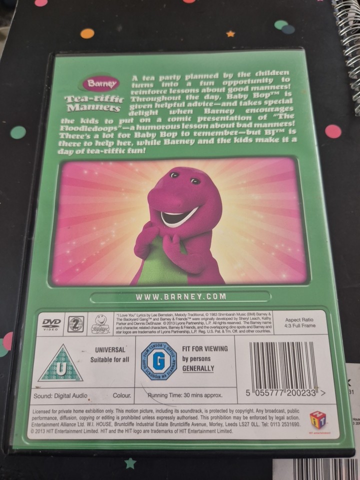 Barney Tea-riffic Manners | eBay UK