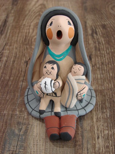 Native American Jemez Hand Sculpted Clay Storyteller by Lucero | eBay