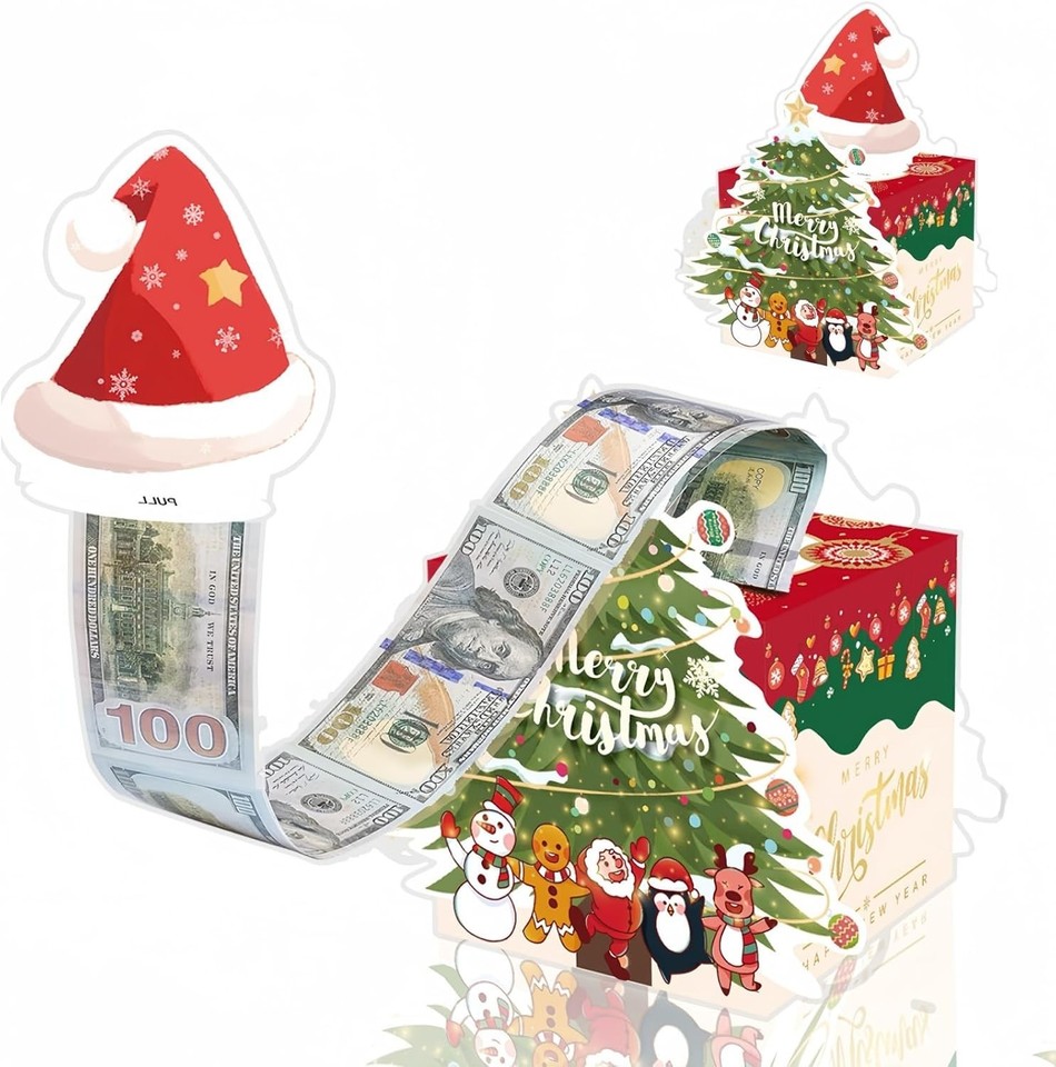 Charming DIY Money Surprise Box for Christmas - 15cm with Greeting Card ...