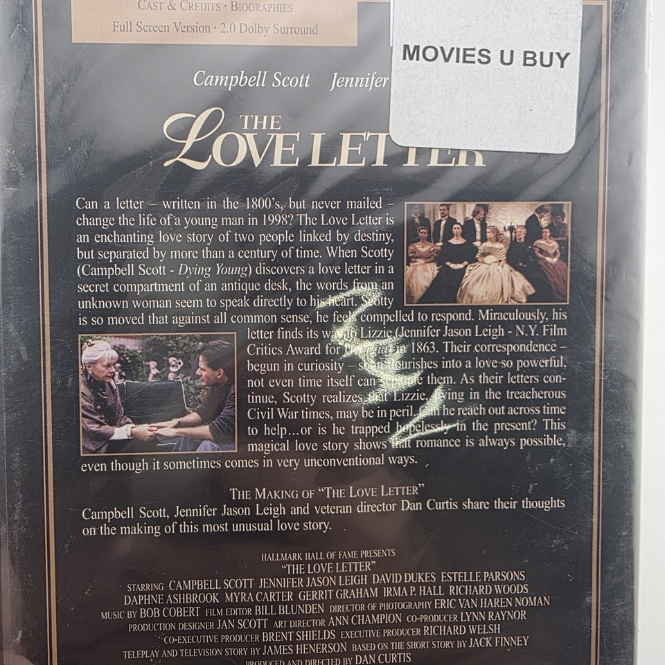 The Love Letter DVD Campbell Scott Jennifer Jason Leigh Hallmark ...