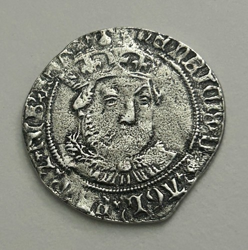 Henry VIII Hammered Groat Facing Portrait Tower 1544-47 Coin WRL ...