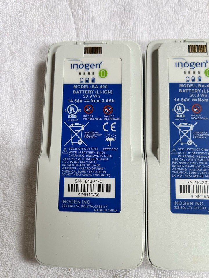3 Inogen One G4 Single Battery BA-400 Batteries USED | eBay