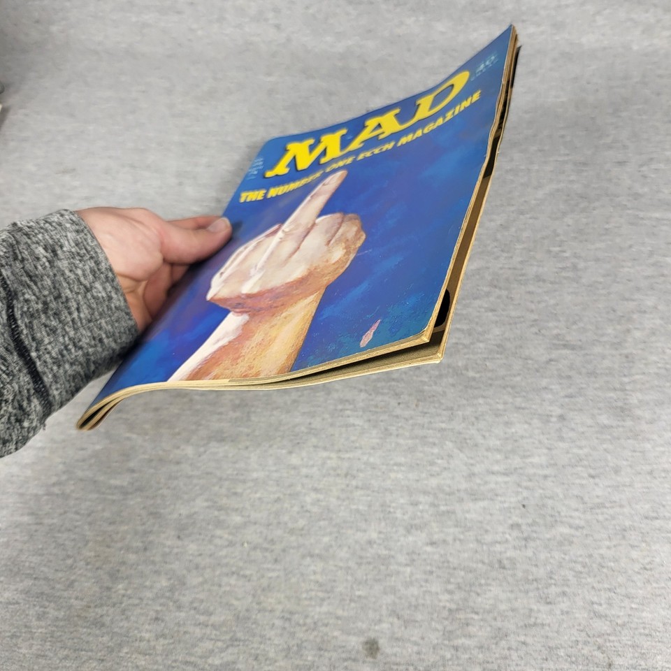 MAD Number One Ecch Magazine No. 166 April 1974 Banned Cover Middle ...