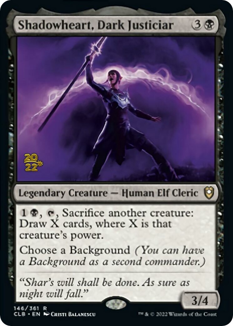 Shadowheart, Dark Justiciar Prerelease Cards Foil for sale online | eBay