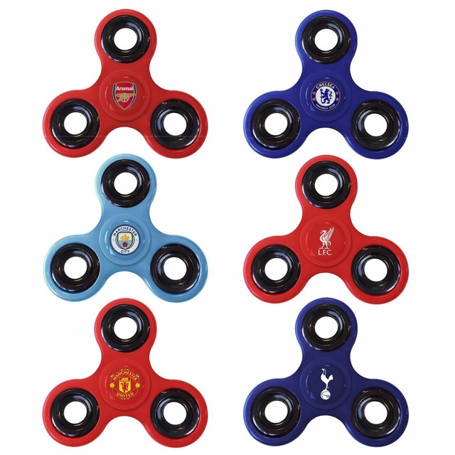 Official Licensed Football Club Finger Fidget Spinner 3 Way Diztracto ...