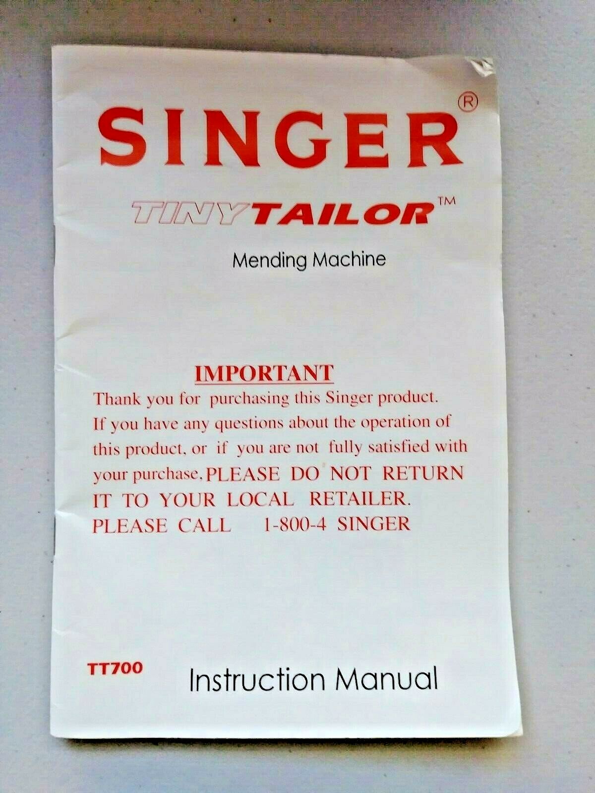 Vintage Singer Tiny Tailor Mending Machine TT600 - Pre-Owned | eBay