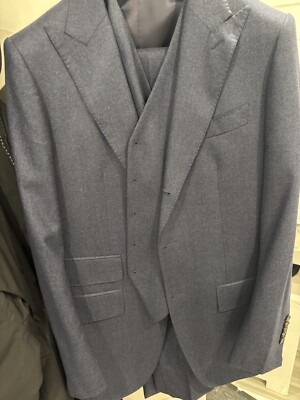 SUITSUPPLY--Full Suit+Vest--Washington Super 120's Wool Peak lapel ...