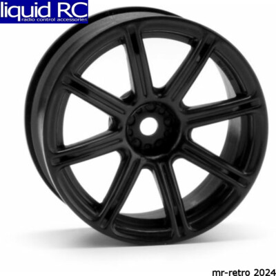 Hobby Products Intl. 3306 Work Emotion Xc8 Wheels 26mm Black 3mm Offset ...