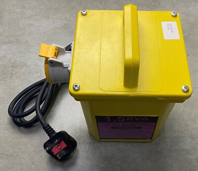 230/110V 1.5KVA Intermittent rated portable isolation transformer 1 x ...