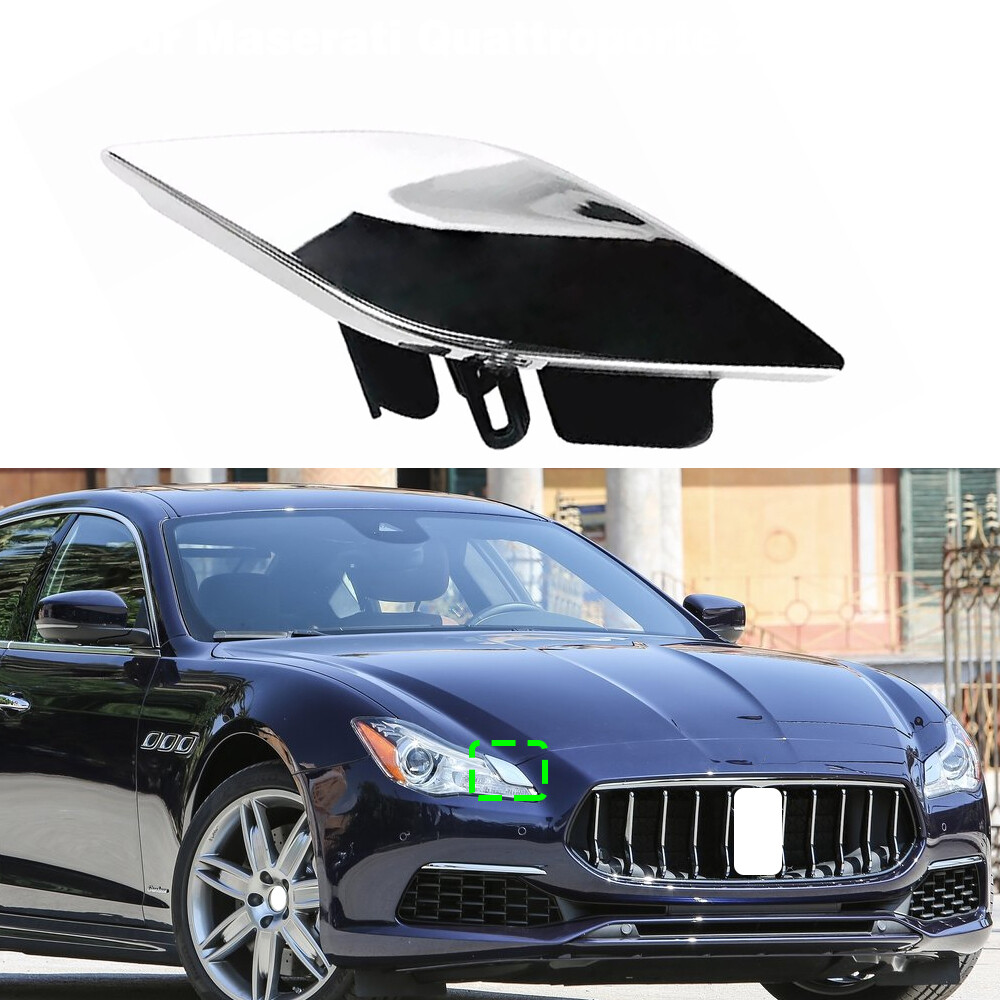 Right Headlight Washer Nozzle Cover Chrome For Maserati Quattroporte ...