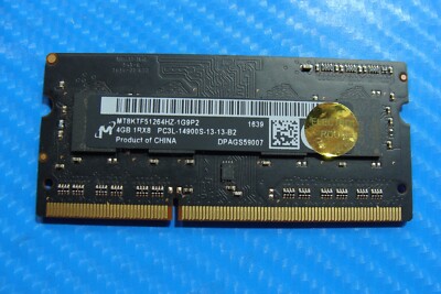 iMac A1419 Micron 4GB 1Rx8 PC3L-14900S SO-DIMM Memory RAM MT8KTF51264HZ ...