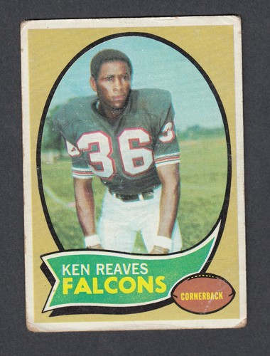 1970 Topps KEN REAVES Atlanta Falcons ROOKIE #99 RC | eBay