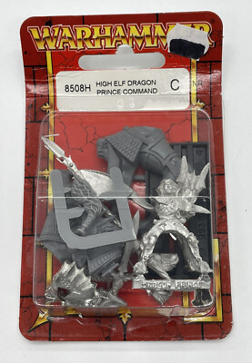 Warhammer Fantasy High Elf Dragon Prince Command 8508H C *NIP* GW 2000 ...
