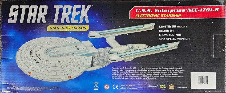 U.S.S Enterprise NCC-1701-B STAR TREK Starship Legends Diamond Select ...