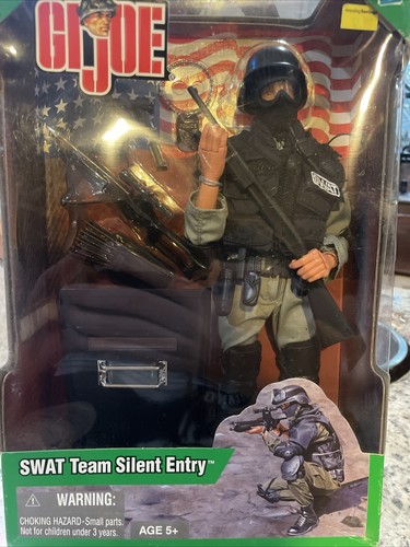 GI Joe SWAT Team Silent Entry Vtg 2002 Action Figure NEW w Some Box ...