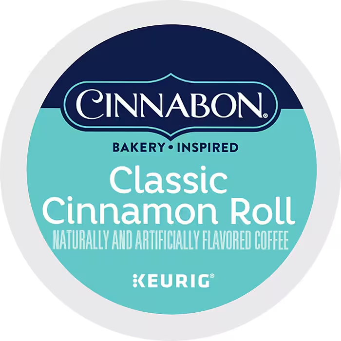 96 or 48 K-Cup Pods Coffee Cinnabon Classic Cinnamon Roll Keurig Light ...