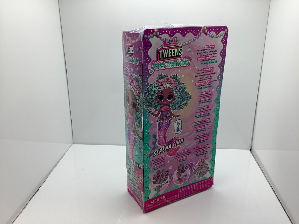 L.O.L. SURPRISE! TWEENS MERMAID SERENA FINN DOLL WITH COLOUR CHANGING ...