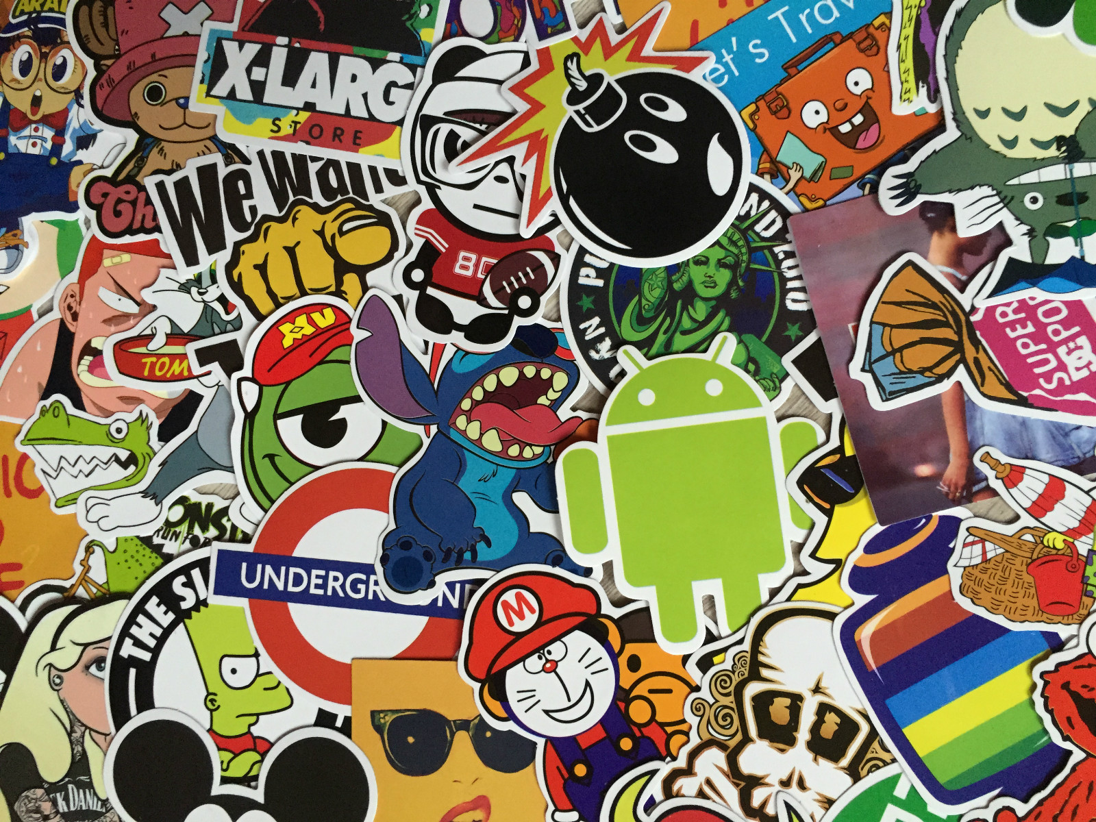 Sticker Decal Aufkleber 50-teiliges Set - Ideal für Stickerbomb, Deko ...