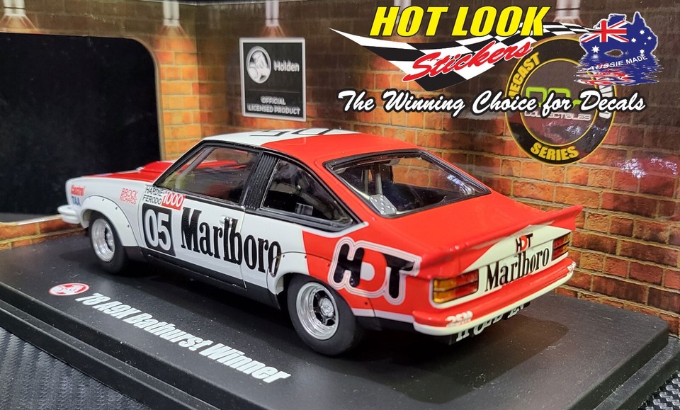 1:24 DDA MARLB0R0 Decals suit Peter Brock 1978 1979 Bathurst winner A9X ...