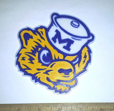Michigan Wolverines "Vintage 1948-1963" 3D Logo - Emblem, Ornament or ...