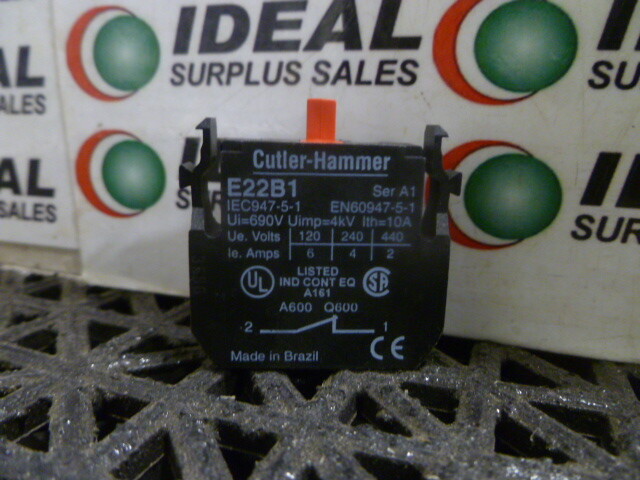 Cutler-Hammer E22B1 - N/c Contact Block for sale online | eBay