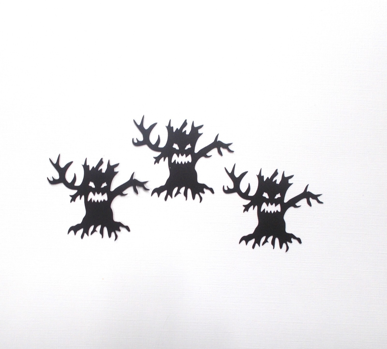 Halloween Spooky tree stumps Silhouette die cuts scrapbooking die cuts ...