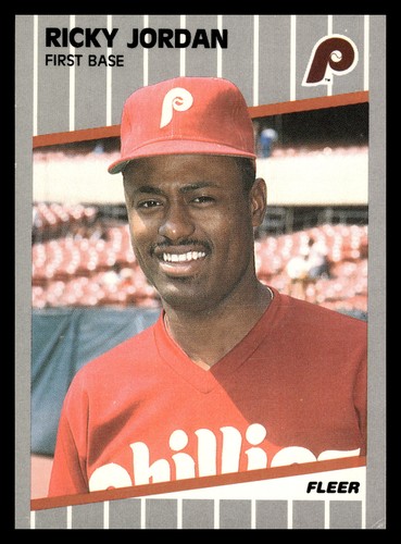 1989 Fleer #575 Ricky Jordan Philadelphia Phillies Baseball Card | eBay