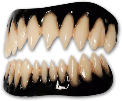 Professional Costume Teeth BLACK Pennywise Appliance Dental Distortions ...