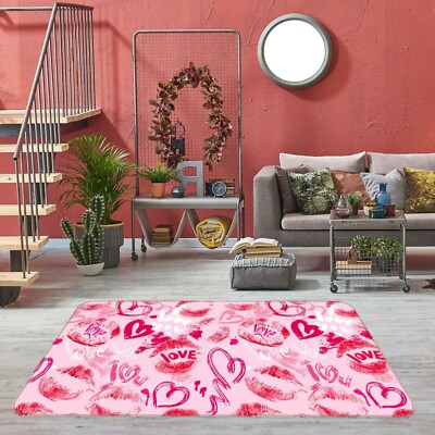 3D Red Lips Love NAO5257 Game Rug Mat Elegant Photo Carpet Mat Fay | eBay