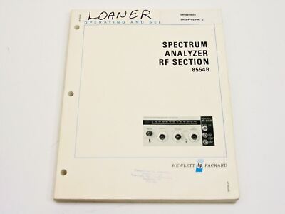 Manuals & Books - Spectrum Analyzer Rf