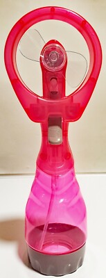 2-Water Spray Bottle Fan Pink Personal Portable Handheld Mister-Package ...
