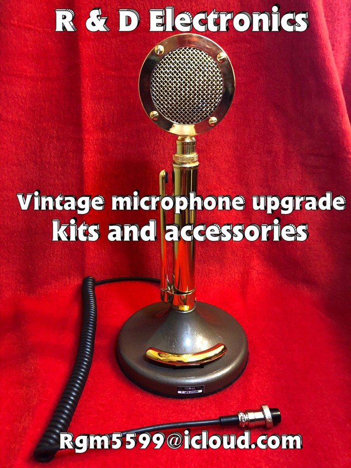 Astatic D104 Microphone Five 5 Element electret condenser upgrade kit ...