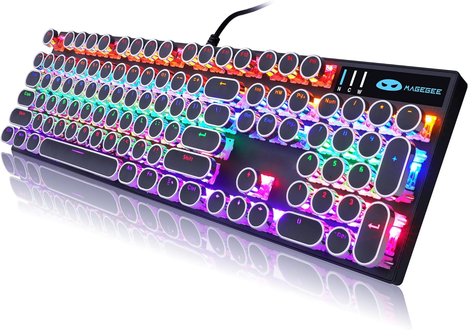 Teclado gamer mecanico exclusivamente para juegos teclados multi color ...