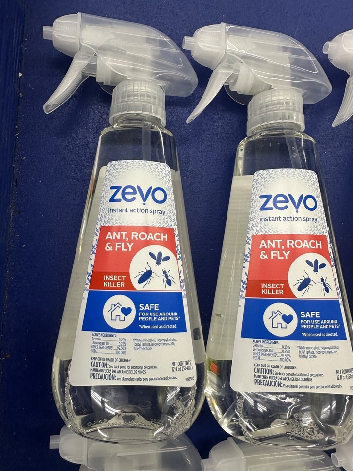 8ct ZEVO Instant Action 12 oz. Spray Multi-Insect Killer Ants Roaches ...