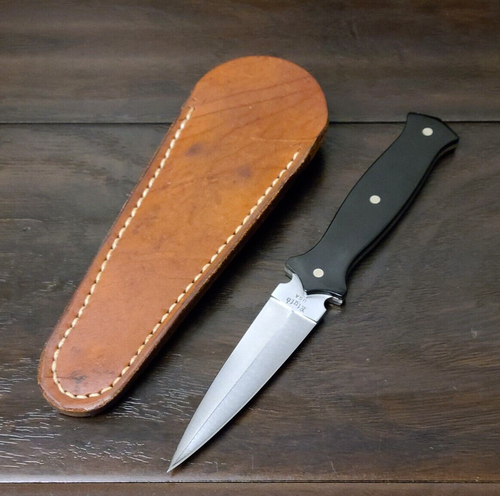 Rigid USA R60 "Amigo" Black Micarta Stiletto Dagger Boot Knife, c. 1970 ...