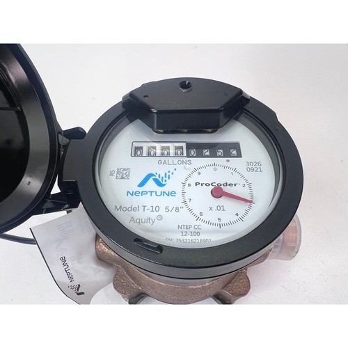 Neptune T-10 5/8" x 3/4" Aquity ProCoder Water Meter Gallons | eBay