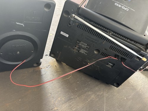 Vintage Sony CFD-510 CD Radio Mega Bass Boombox Stereo - CD Laser Not ...