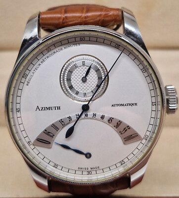 Azimuth Retrograde Jumping Hour Automatic Watch Men Used | eBay