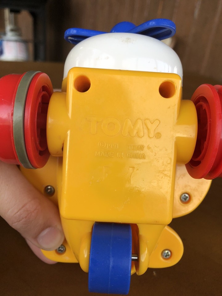 Tomy Push N Go Plane Toy Pilot Vintage 1991 Good Condition Full Working ...