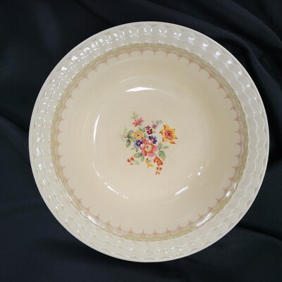 Titian Ware Adams Royal Ivory Est 1657 Rd 13276 Embossed Floral 10 ...