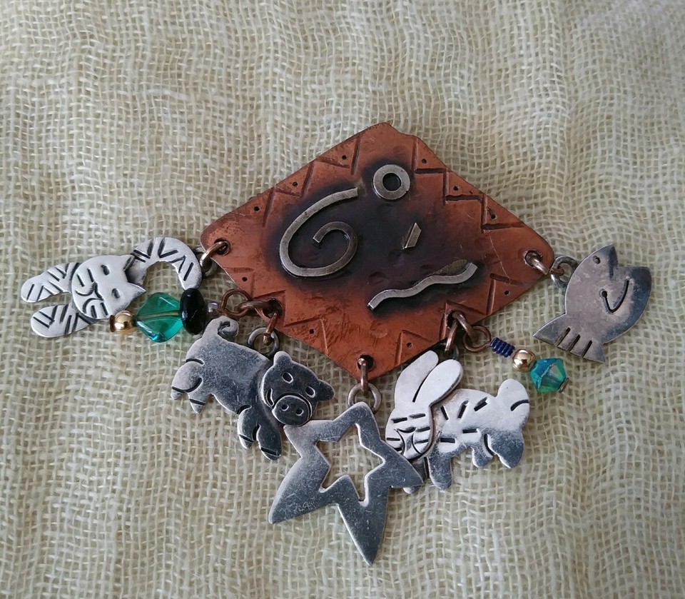 Vintage Cobre Far Fetched TC-10 Taxco Sterling Silver Brass Fetish ...