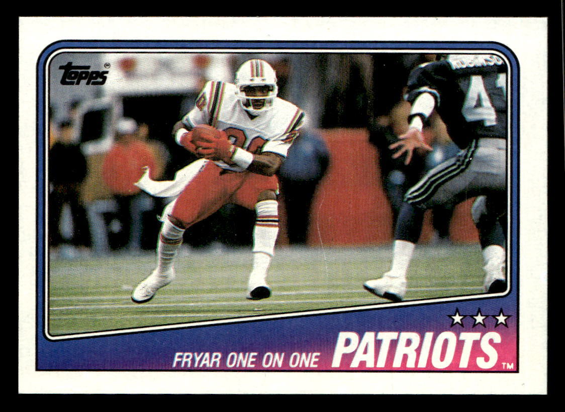 Team Leaders - Irving Fryar 1988 Topps Card #175 New England Patriots ...
