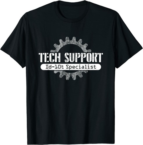 New Limited Funny Tech Support Computer Premium Gift Idea Tee T-Shirt ...