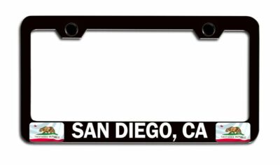 SAN DIEGO, CA Californian Steel License Plate Frame (CAN BE ...