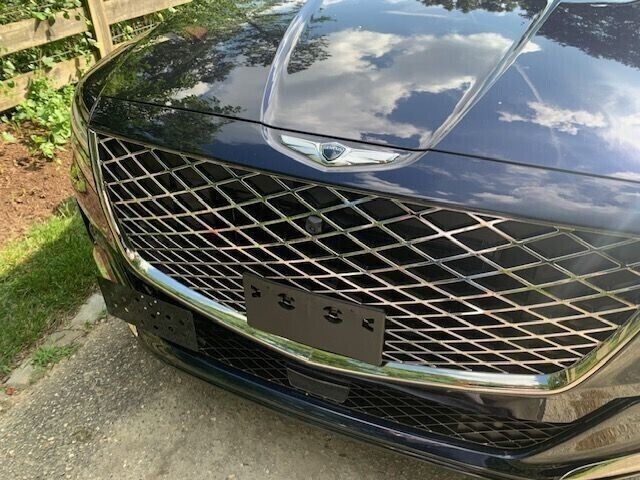 2021-2025 Genesis GV80 Front Bumper Tow Hook License Plate Tag Mount ...